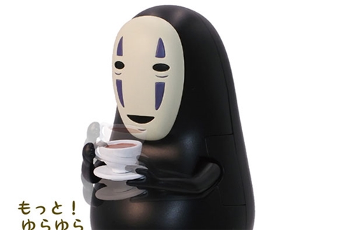 Ensky - Motto! Yurayura Okiagari Koboshi Collection YR-MC04 Spirited Away Teacup and Kaonashi